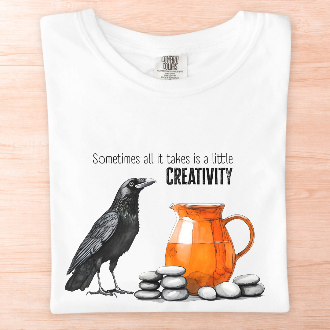 Raven and the Pitcher Fable T-Shirt – Fables and Foxes